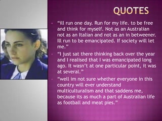 Looking for Alibrandi character profiles | PPTX