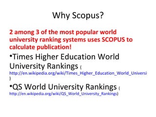 Looking for scopus journals | PPT | Publishing Industry | Industries
