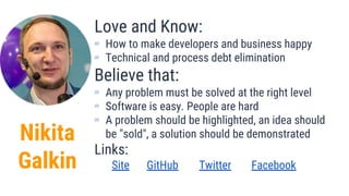 Nikita Galkin "Looking for the right tech stack for GraphQL application" | PPT