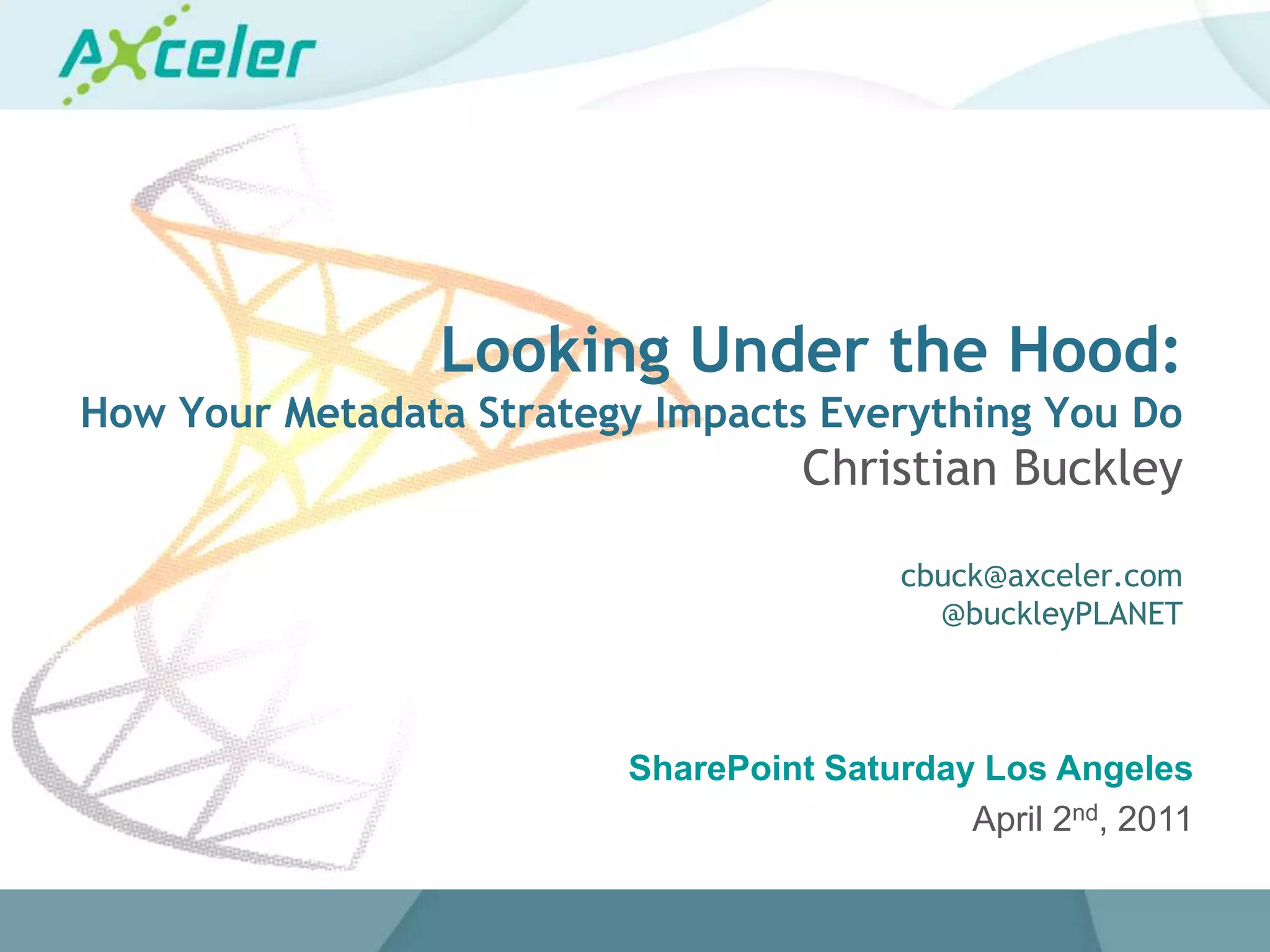 How your metadata strategy impacts everything you do | PPT