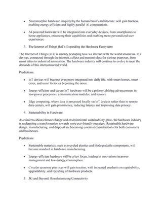 Look into the Future - Trends and Predictions in the Hardware Industry ...