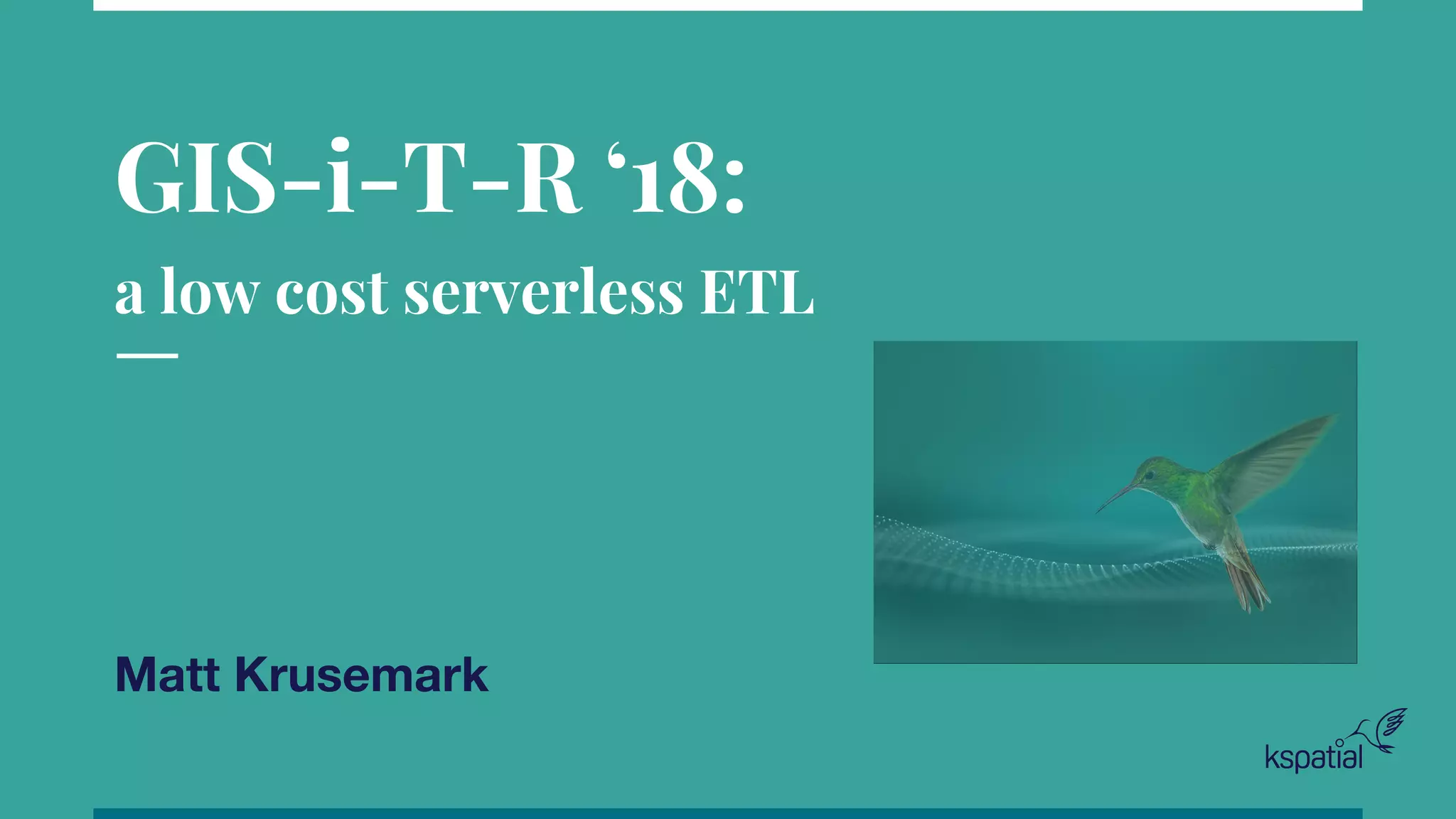 2018 Gis In Development Look Ma No Server And Big Data Using Serverless Functions To Mine Open