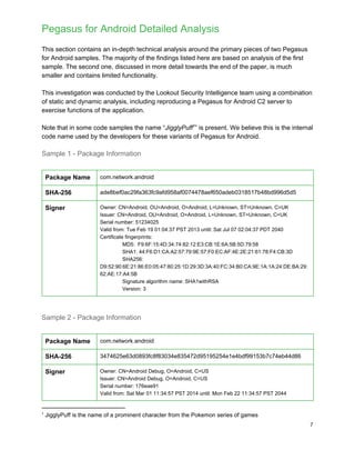Lookout pegasus-android-technical-analysis | PDF