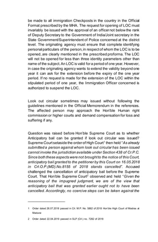 Look out circular bail or arrest | DOCX