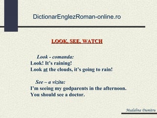 Look, see, watch, stare, glaze, glaze... | PPT