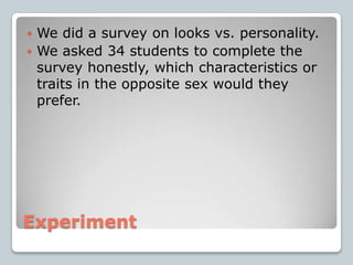 Looks vs personality me | PPTX