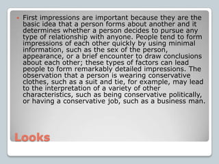 Looks vs personality me | PPTX