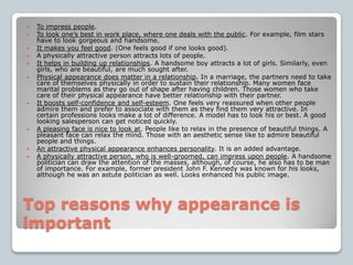Looks vs personality me | PPTX