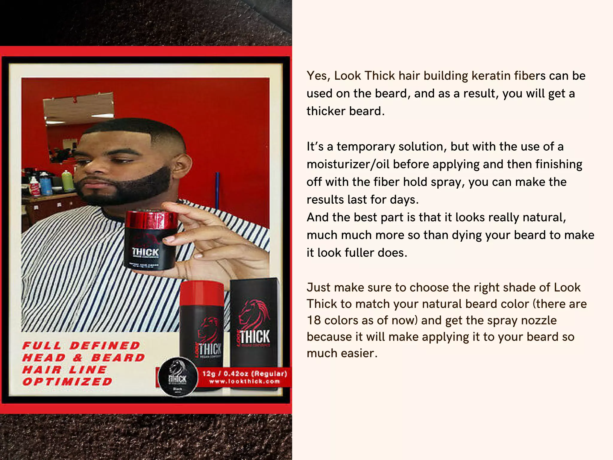 Look thick's Hair Fibers For Beard | PDF