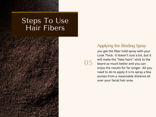 Look thick's Hair Fibers For Beard | PPT