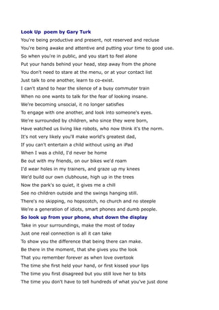 Look up poem | PDF