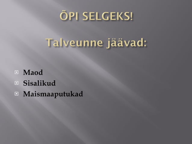 Loomad talvel[1] | PPT