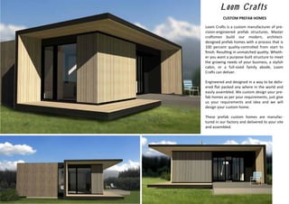 Loom Craftss Insta Prefab Cottages & Eco Tents | PDF