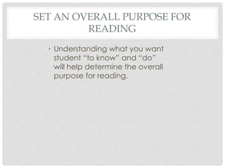 Setting a Purpose for Reading - LUSD Staff Development Day Grades3-5 ...