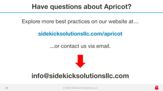 Re-Implementation for Social Solutions Apricot 360 and Apricot Core | PDF