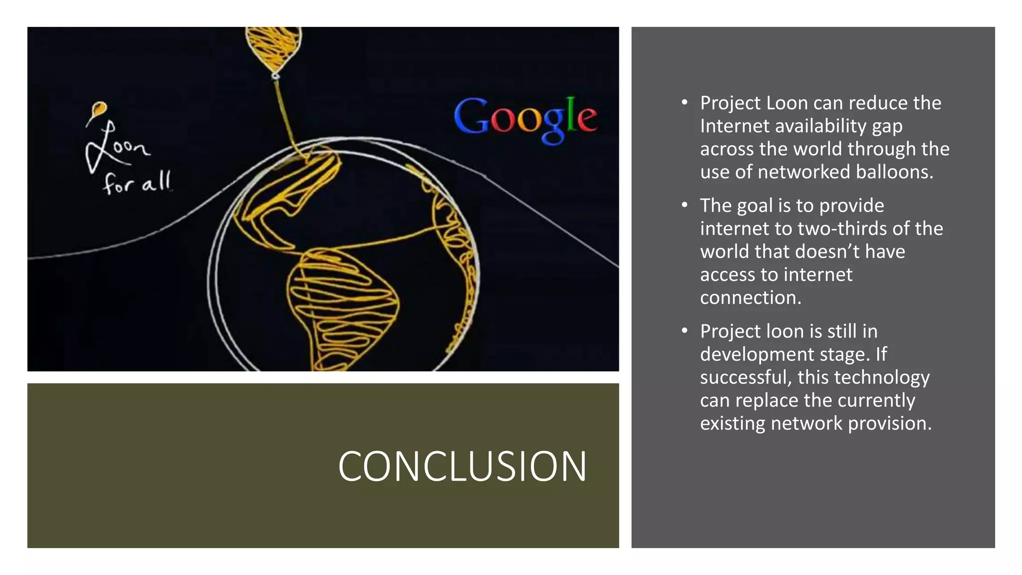 Loon project | PPTX | Internet | Computing