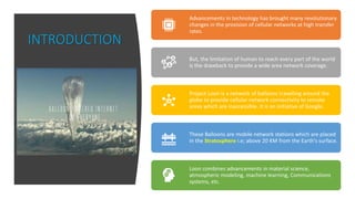 Loon project | PPTX | Internet | Computing