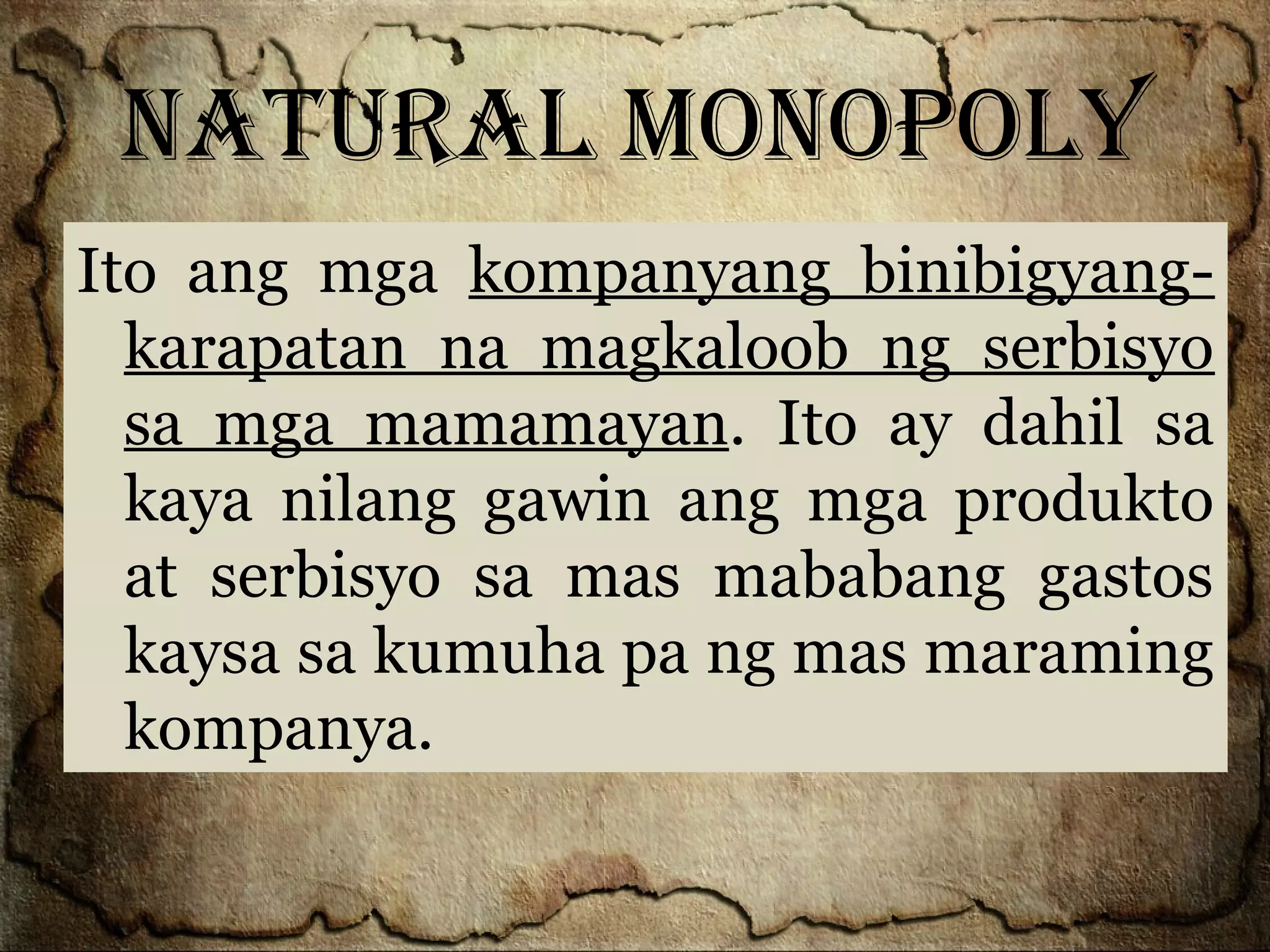 ANG PAMILIHAN AT ANG ESTRUKTURA NITO | PPT