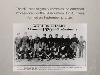 history of nfl | PPT