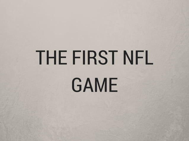 history of nfl | PPT