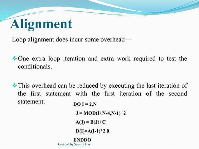 Loop alignment | PPT