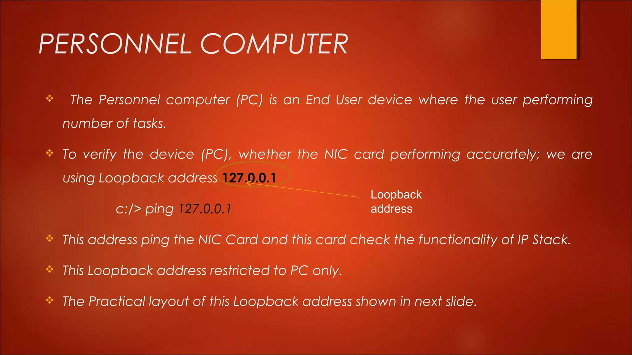 Loopback address | PPT | Free Download