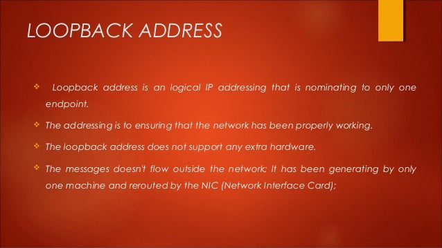 Loopback address