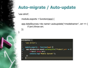 LoopbackJS the intro | PPT