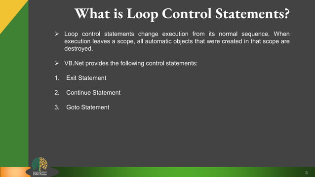 Loop control statements | PPTX