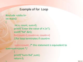 Loop control structure | PPTX