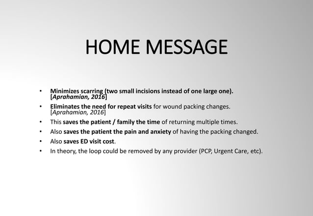 Loop drainage of Abscess | PPTX