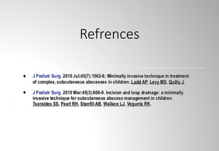 Loop drainage of Abscess | PPT