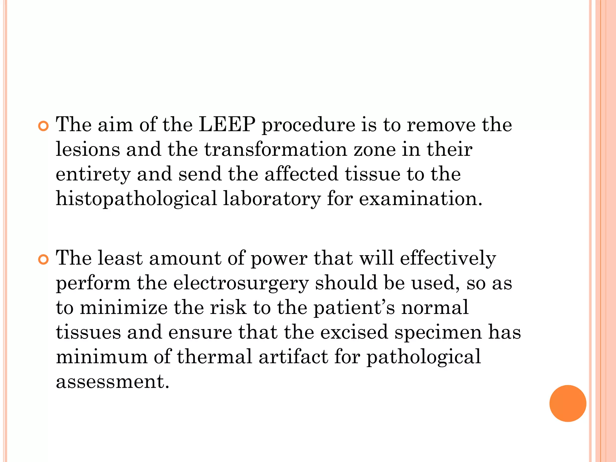 Loop electrosurgical excision procedure | PDF