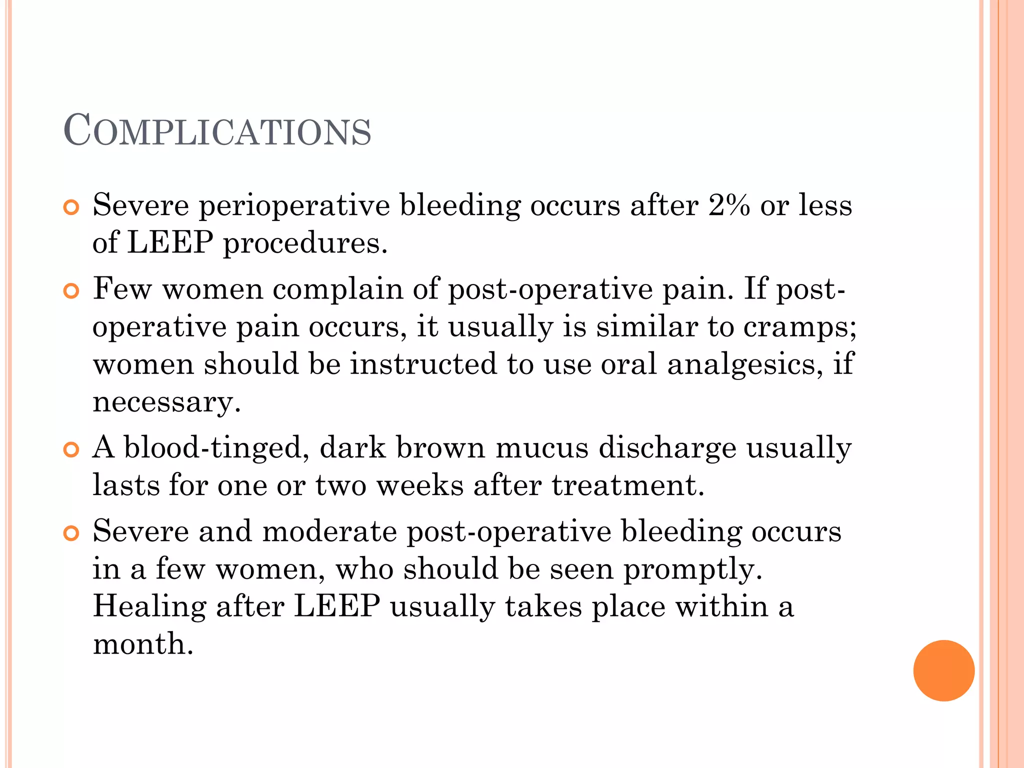 Loop electrosurgical excision procedure | PDF