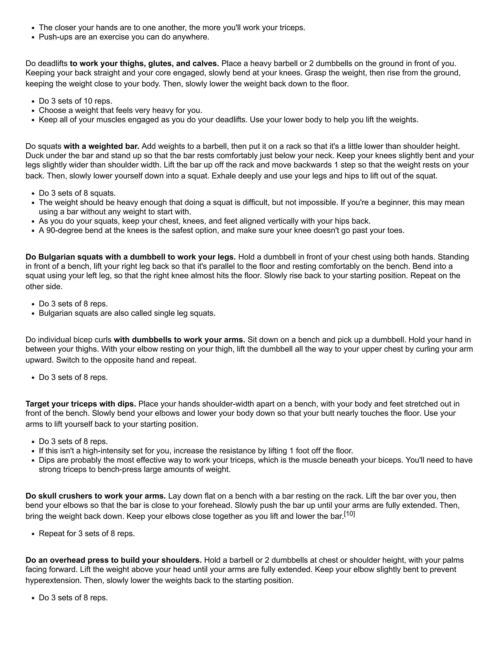 Bodybuilding 101 | PDF