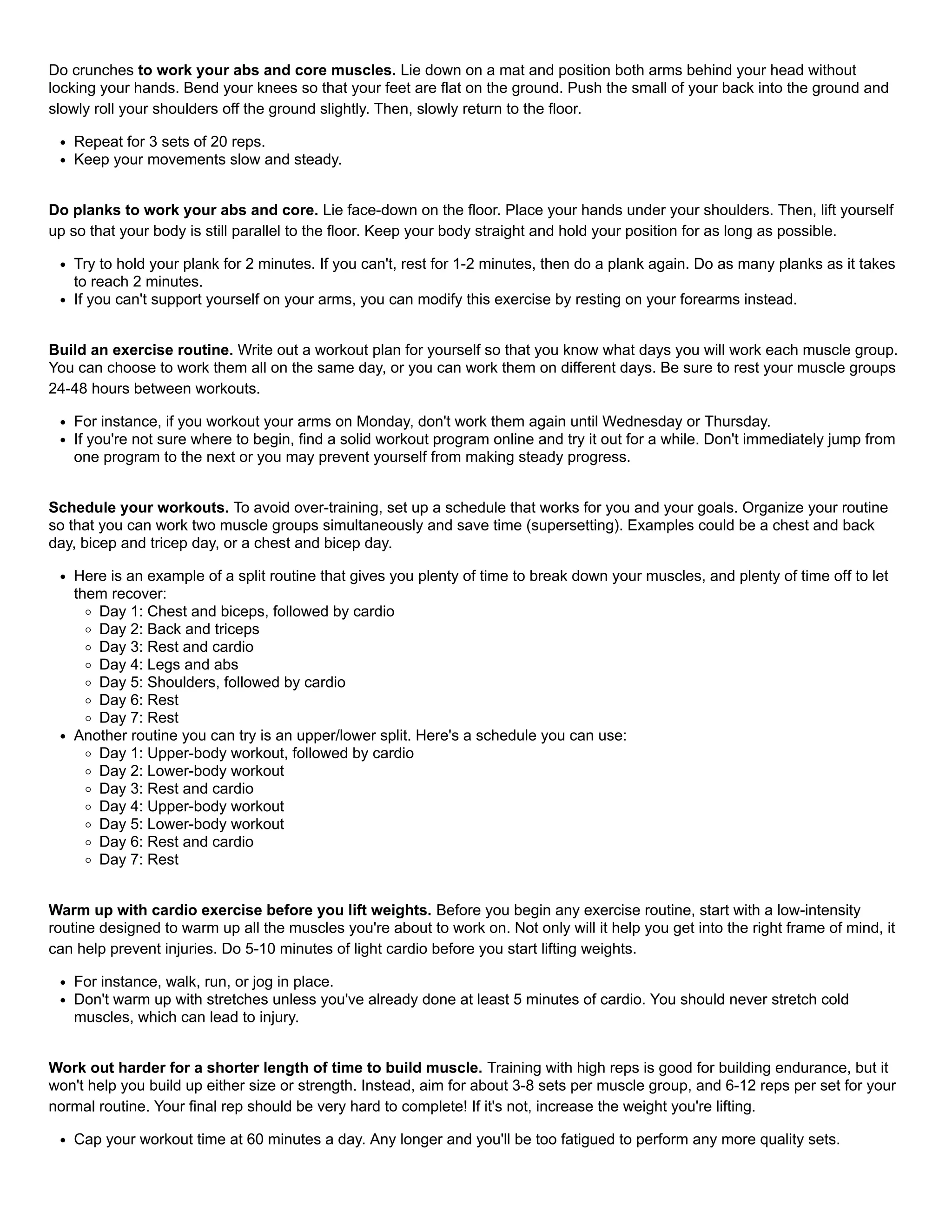 Bodybuilding 101 | PDF