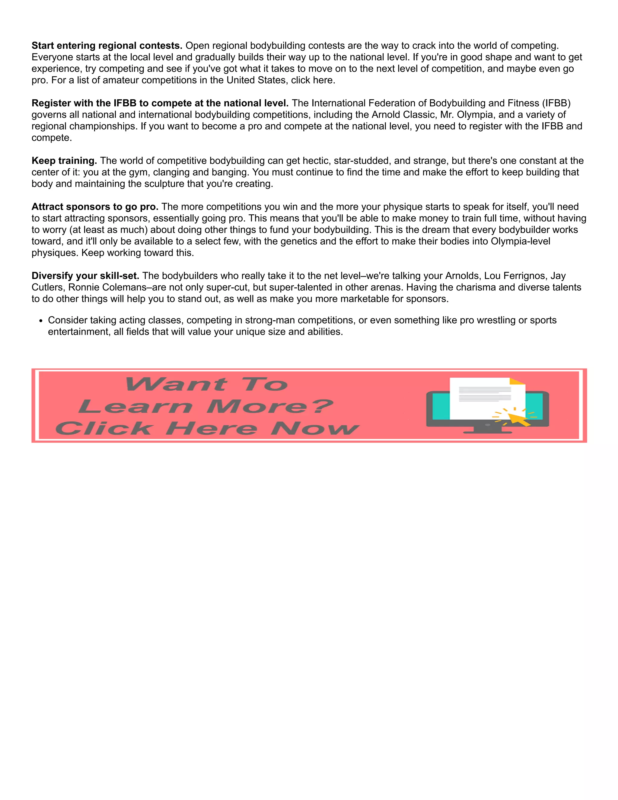 Bodybuilding 101 | PDF