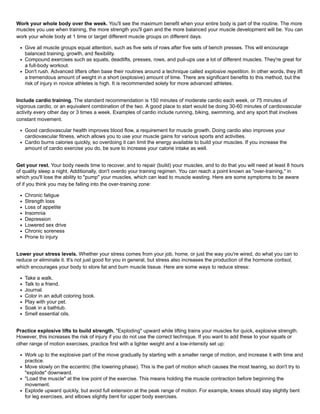 Bodybuilding 101 | PDF