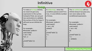 Loop in C Properties & Applications | PPTX