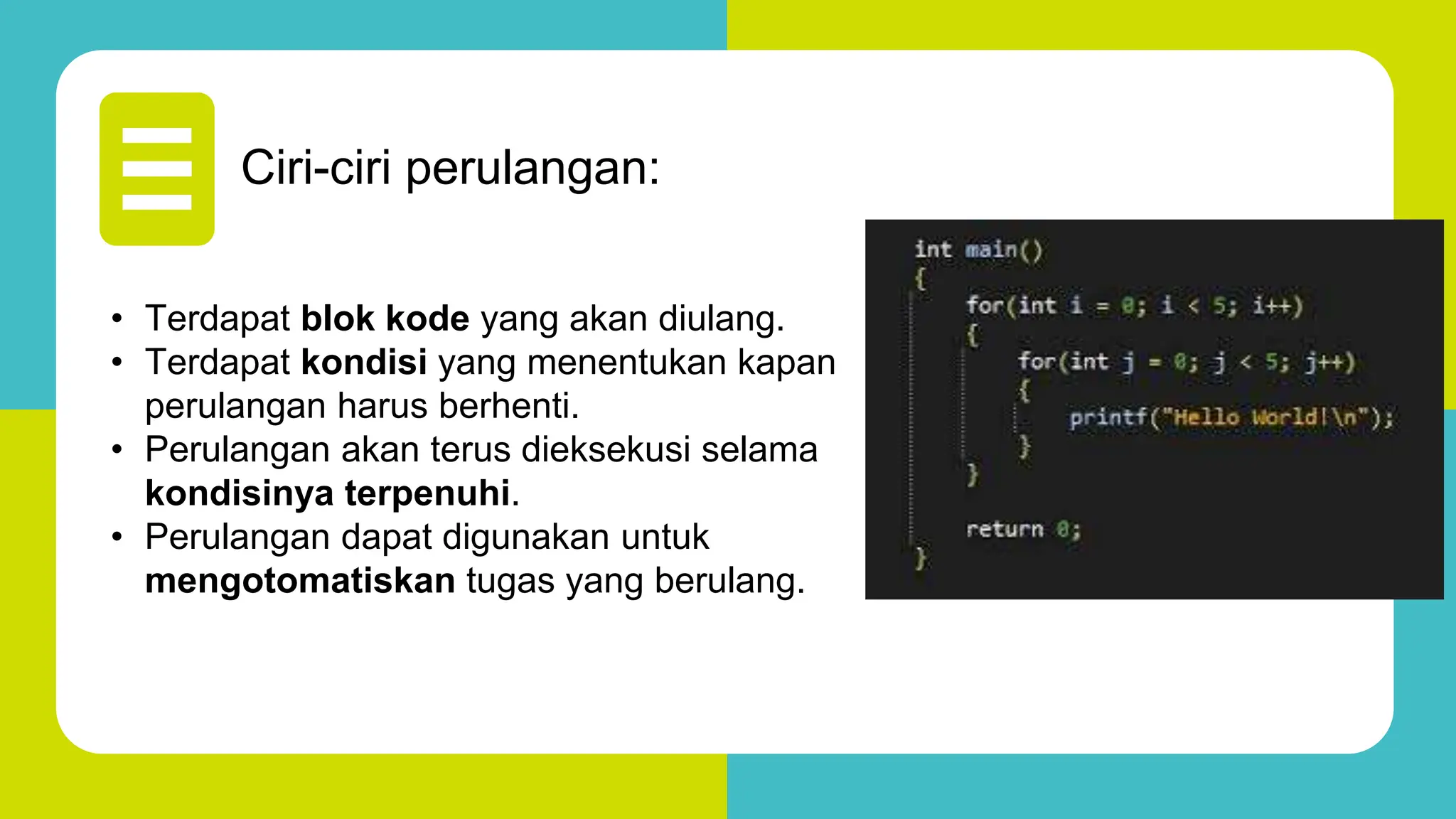 Looping perulangan pemograman dasar.pptx