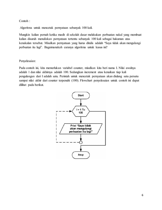 Perulangan atau looping dalam java | DOCX