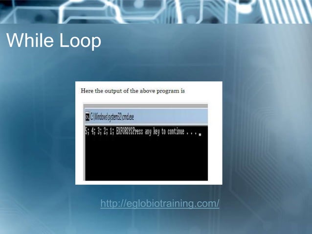 Looping and switch cases | PPT | Free Download