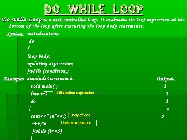 Looping In C