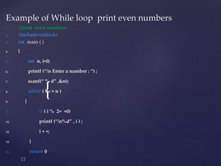 LOOPING IN C- PROGRAMMING.pptx