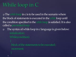 LOOPING IN C- PROGRAMMING.pptx