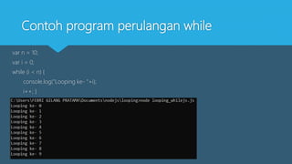 Looping node js[1] | PPT