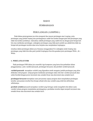 Looping program java | PDF