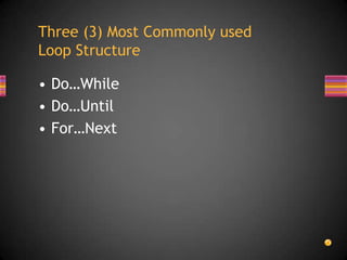 Looping statement | PPTX | Programming Languages | Computing
