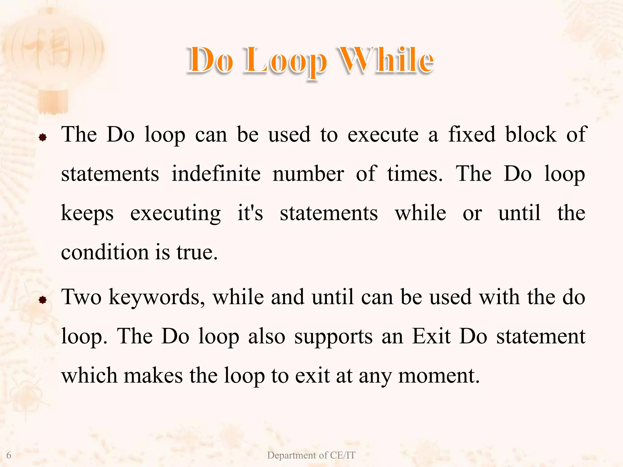 Looping Statement In Programming Languages Computing