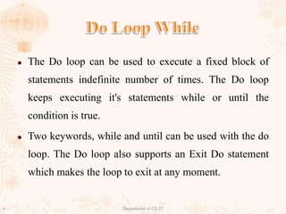 Looping statement in vb.net